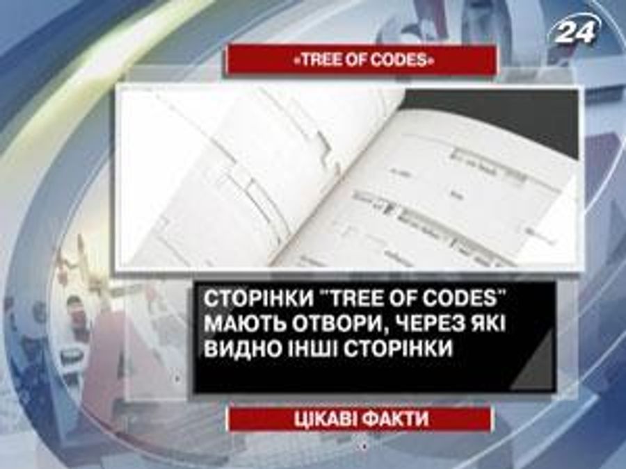 Цікаві факти про книгу "Tree of Codes" - 24 Канал