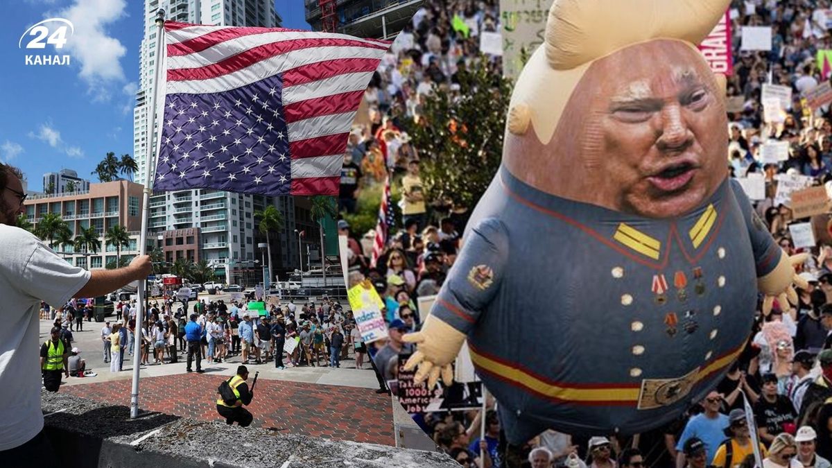 Протесты против Трампа 19 апреля - они состоялись во многих городах США ...